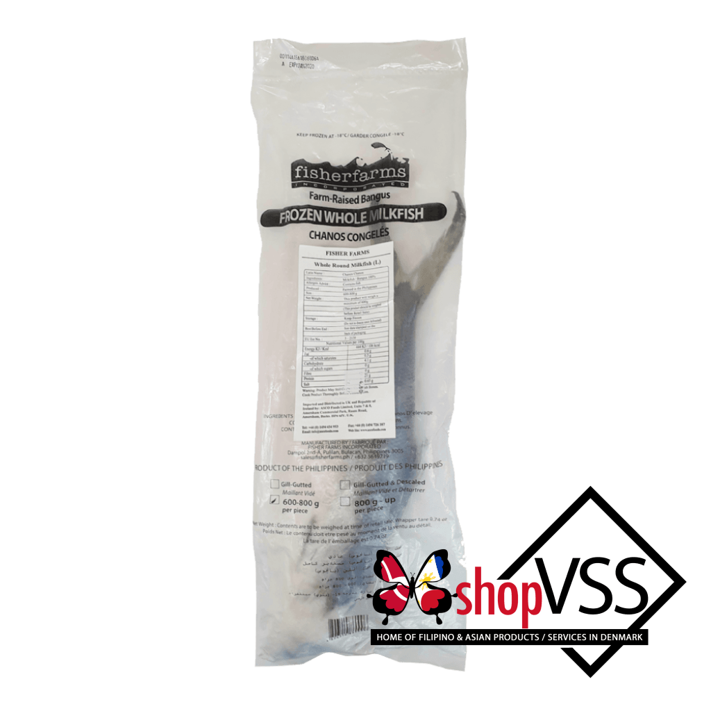 Fisher Farms Frozen Whole Milkfish 800g- Shop VSS Denmark