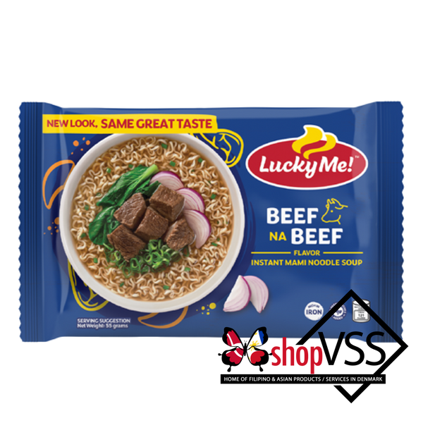 Lucky Me Instant Noodles Beef 55g- Shop VSS Denmark